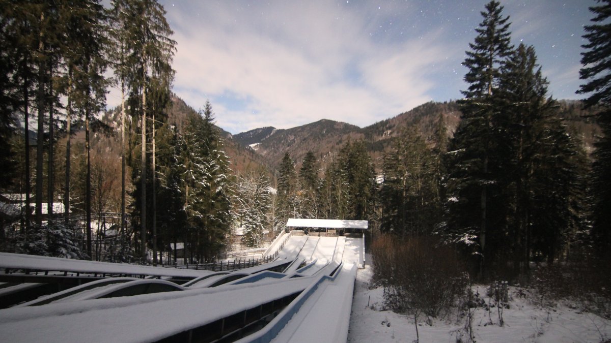 Freizeitpark Ruhpolding Fotowebcam über die Wasserrutsche